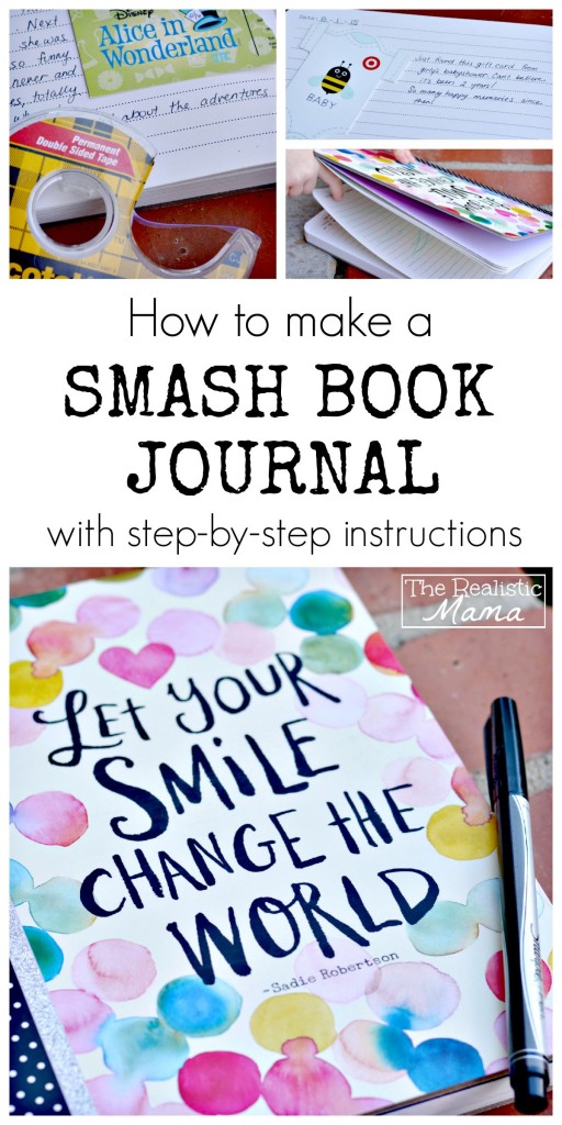 How to Make a Smash Book Journal - The Realistic Mama