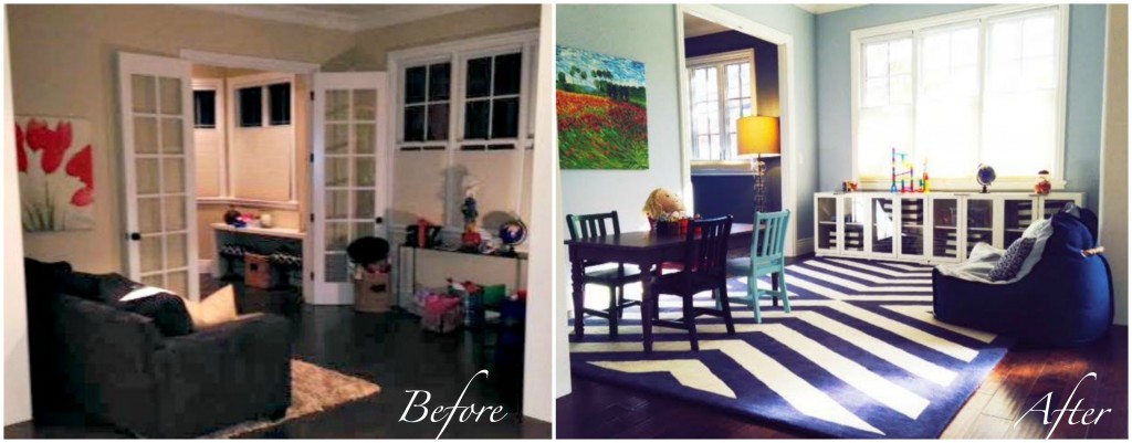 Before & After Playroom - The Realistic Mama
