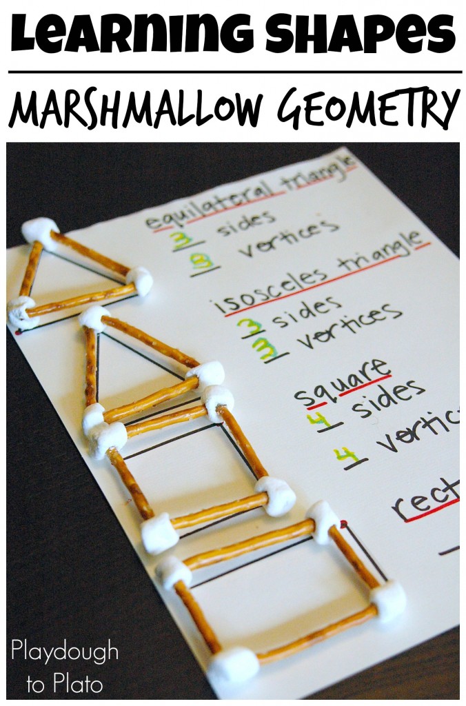 Such-a-fun-way-to-learn-shapes-Marshmallow-geometry.-Playdough-to-Plato ...